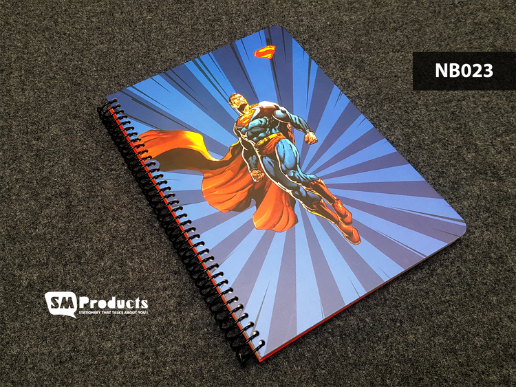 NB023 (Superman): Medium Size Lined Pages Notebook – 01 Pc – SM Products
