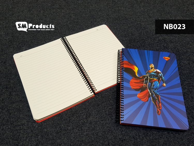 NB023 (Superman): Medium Size Lined Pages Notebook – 01 Pc – SM Products