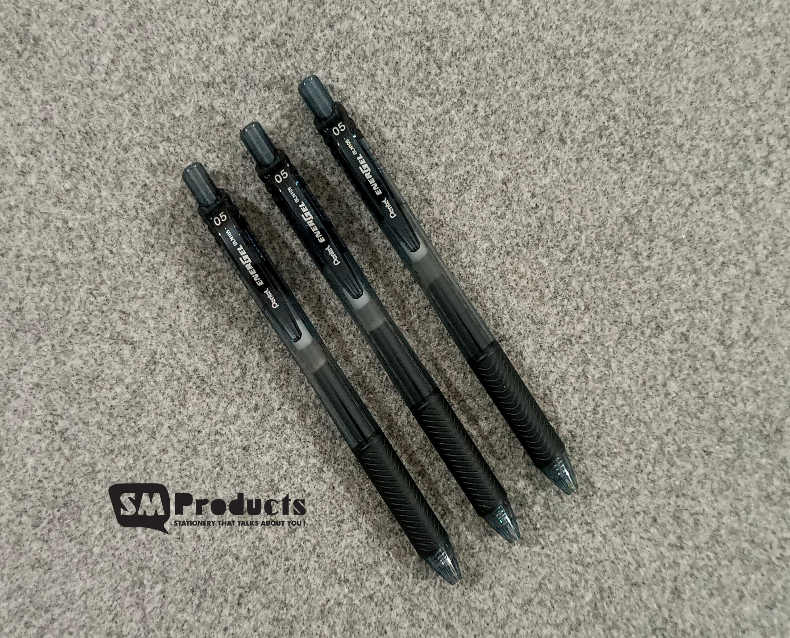 Pentel Energel BL105 0.5mm Black Gel Pen – 03 Pcs Set – SM Products