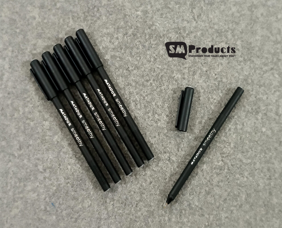 Matador Smoothy 0.7mm Black Body Black Ball Pen – 06 Pcs Set – SM Products